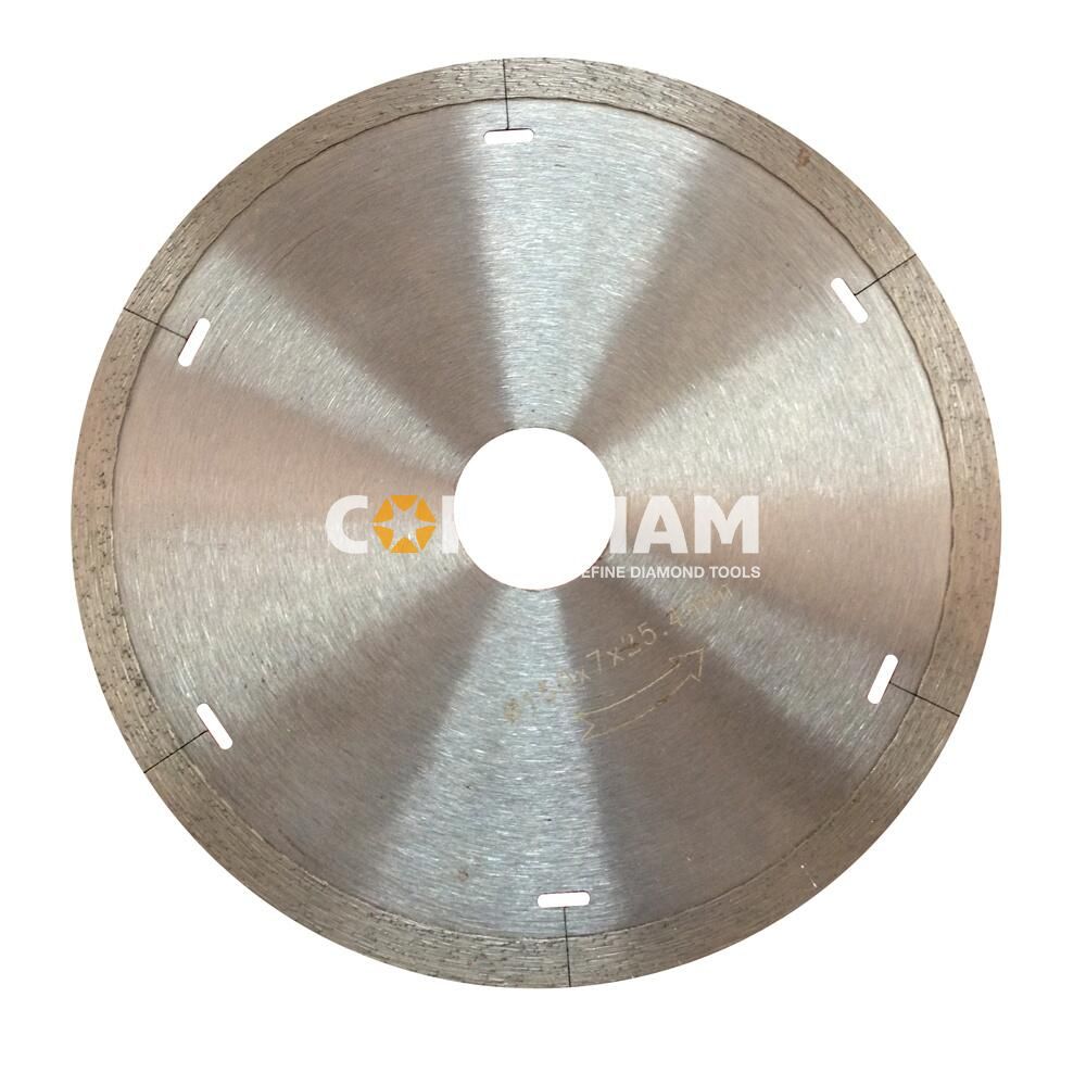 Sinter hot-pressed continous Tile Blade with Silent Cutting Slot