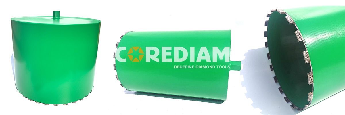 600mm Large size dimple segment diamond core bits