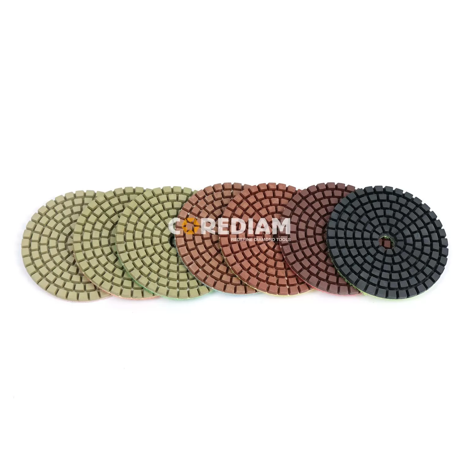 100mm Flexible Diamond Wet Polishing Pads for Marble & Granite