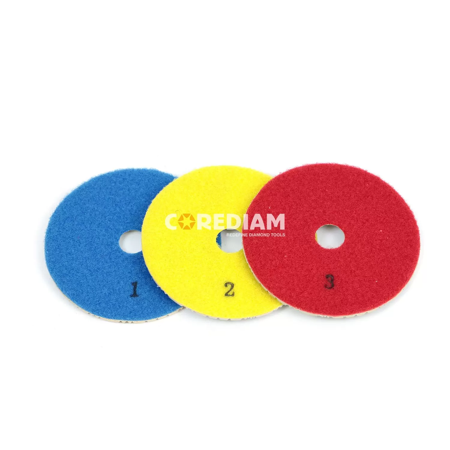 3 step Polishing pads for stone